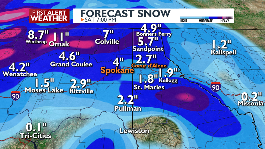 A short break from the snow on Friday – Matt | Forecast | kxly.com