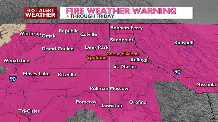 ⚠WEATHER ALERT DAY: Critical fire weather conditions for a hot, dry ...