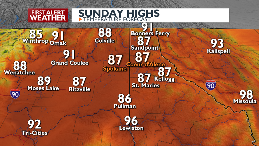 Cooler Sunday, hints of storminess in the forecast - Matt | Weather ...