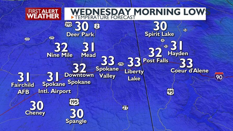 ☀️Clearer, calmer and colder Wednesday morning, with temperatures ...