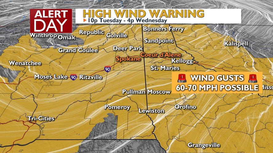 🚨Weather Alert Day: Dangerous wind storm arrives Tuesday night - Kris ...