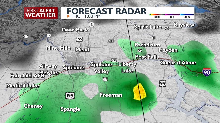 🌩A few rumbles of thunder possible after midnight, and then a sunny ...