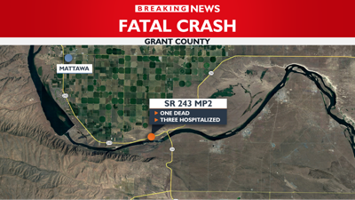 One person killed, three injured in crash on SR 243 | News | kxly.com