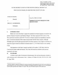 Judge in U of I murder case orders Kohberger to pay additional ...