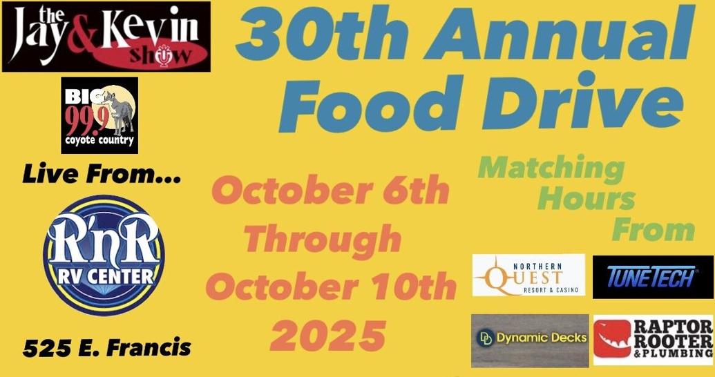 The Jay & Kevin Show kicks off 30th annual food drive | News | kxly.com