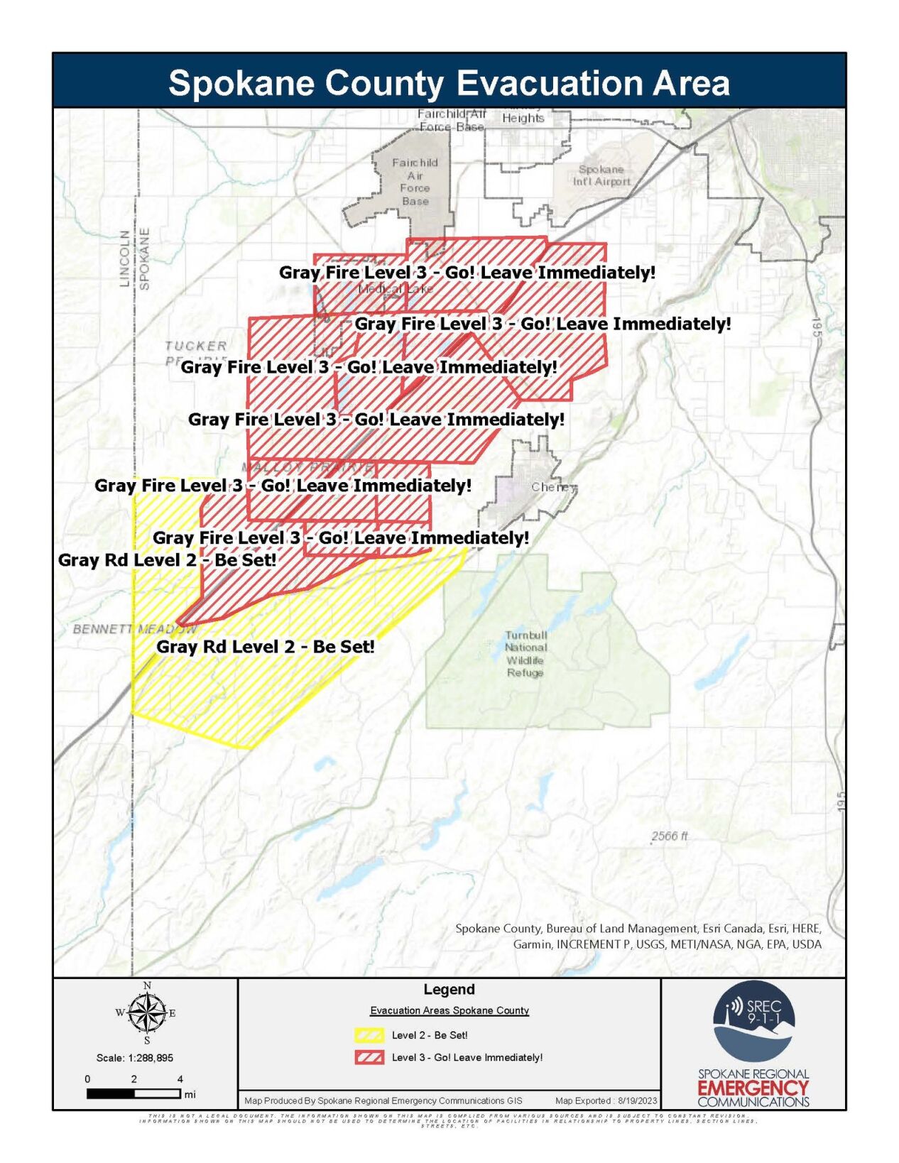 Evacuation map Medical Lake fire | | kxly.com