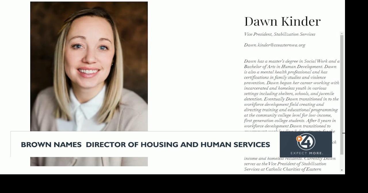 Mayor Lisa Brown names Dawn Kinder to Director of Housing and Human ...