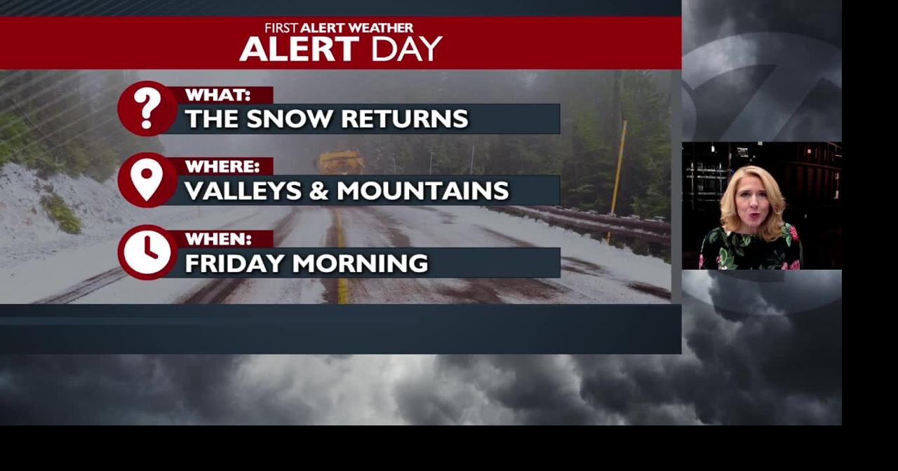 ⚠️Weather Alert Day for a snowy Friday morning commute - Kris | News ...
