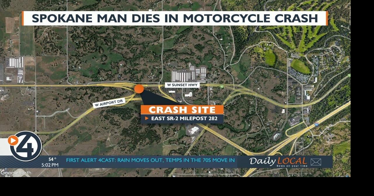 Man ejected from motorcycle in crash near Spokane International Airport ...
