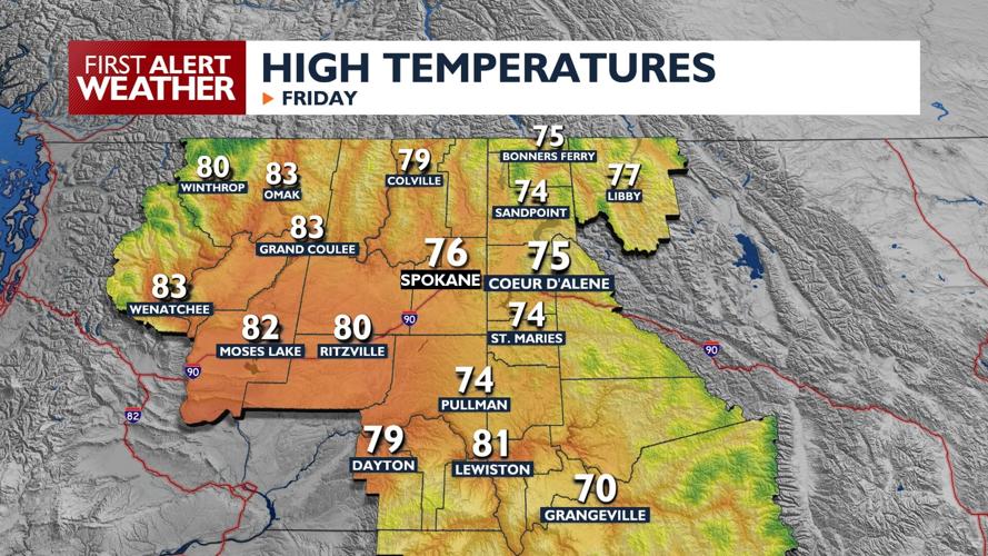 🌞Fri-YAY! Mostly sunny & warm with highs in the mid 70s, but we are ...