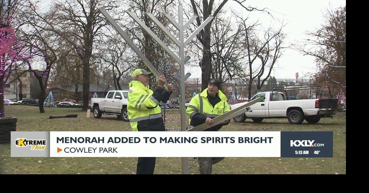 Menorah added to Cowley Park | Video | kxly.com