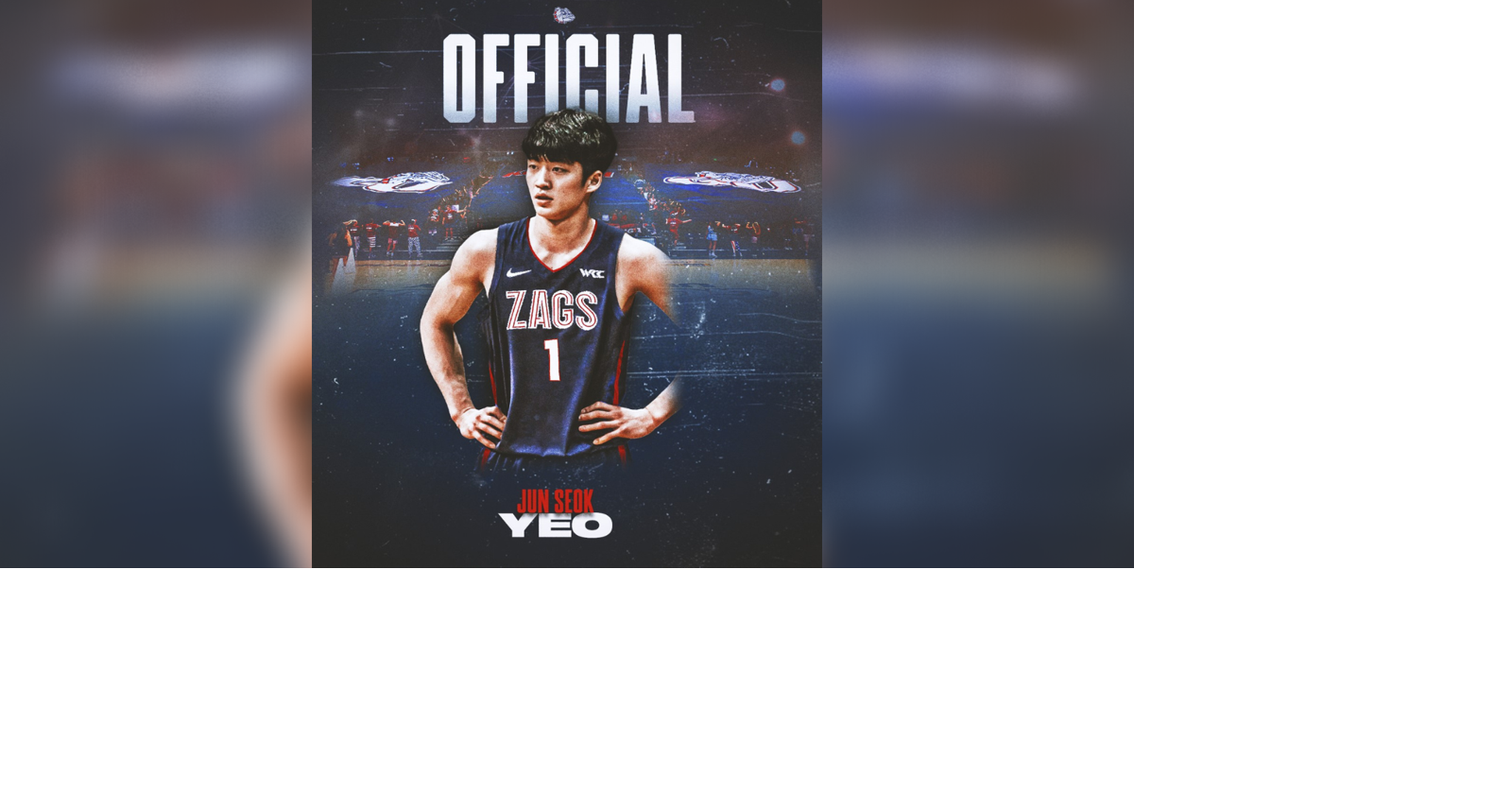 Gonzaga adds South Korean Jun Seok Yeo to men’s basketball roster ...