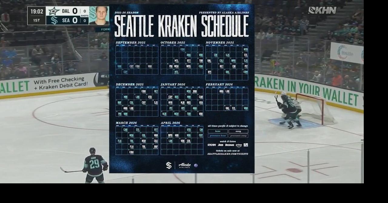 Seattle Kraken release 2025-2026 schedule | Video | kxly.com
