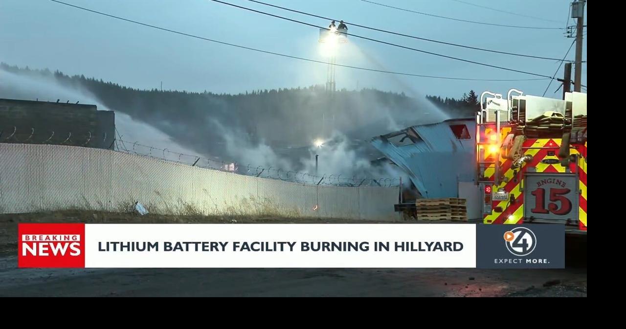 Lithium battery facility fire | Video | kxly.com