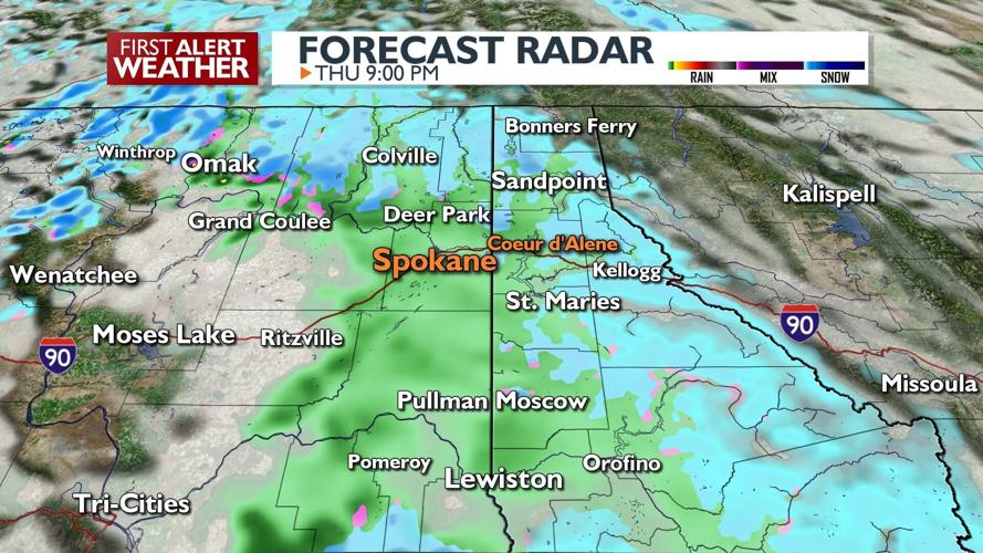 A 24-hour break from the rain and snow before the next round of wet ...