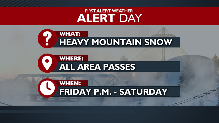 Valley Rain and Mountain Snow- Weather Alert Day Saturday | News | kxly.com