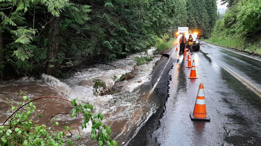 Water runoff washes away part of SR 206 near Mt. Spokane | Local News ...