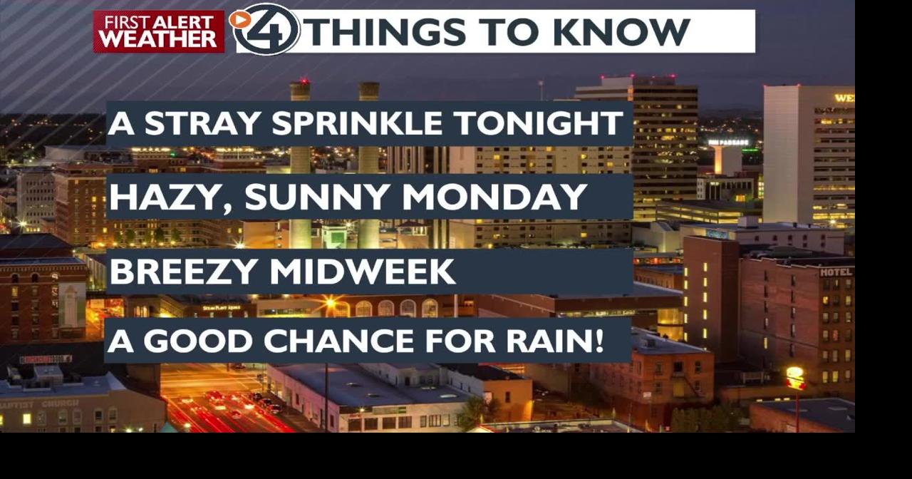 Clouds and sprinkles clear out for a nice Monday – Matt | Forecast ...