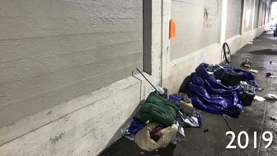Despite bed space, homeless camp fills downtown underpass | Local News ...