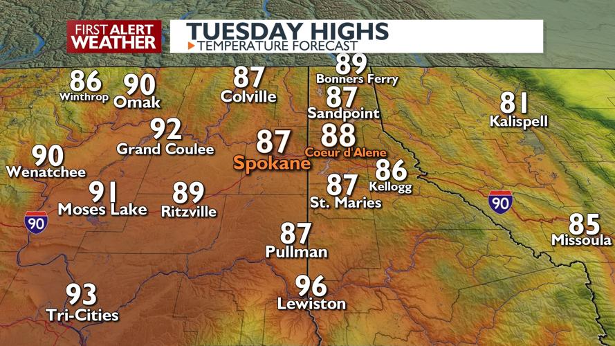 Cooling down nicely overnight before temperatures jump into the upper ...