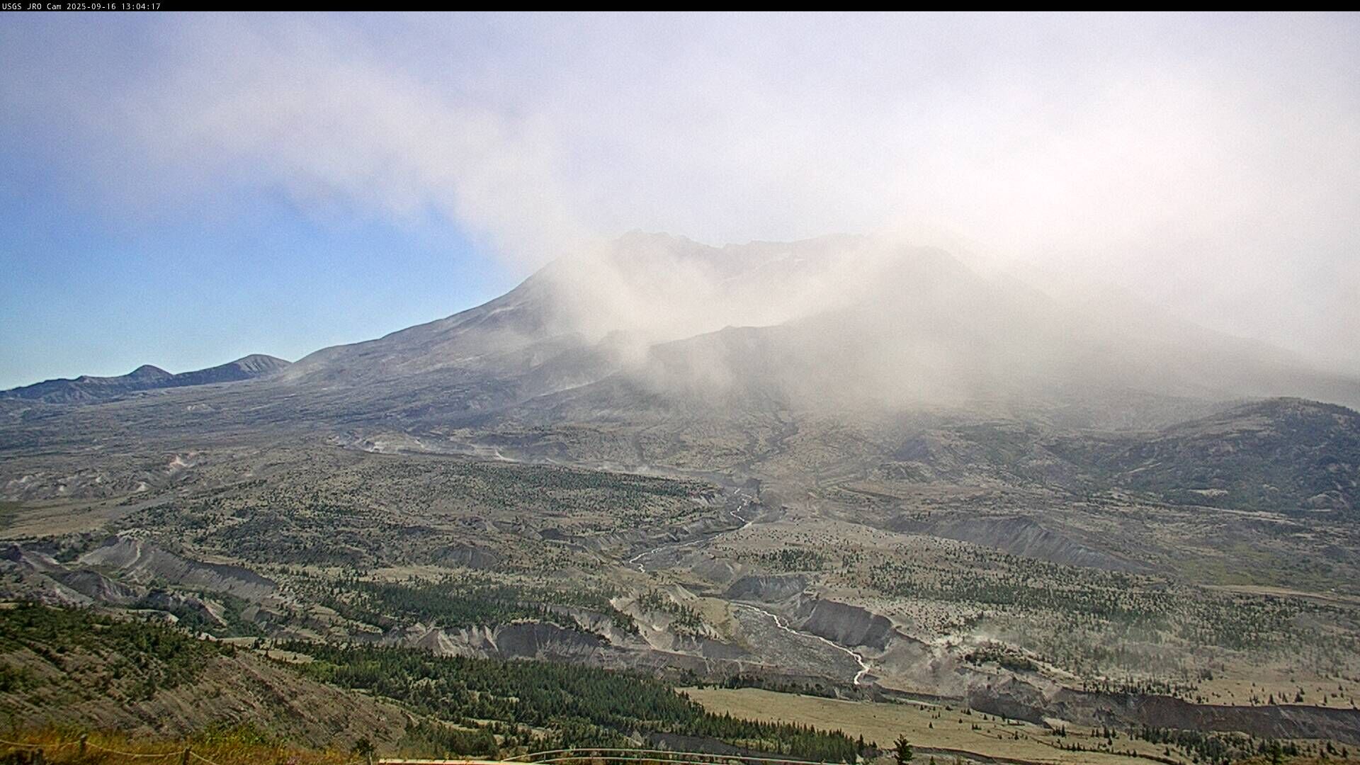 Mount St. Helens is not erupting — but wind is stirring up ash from the ...
