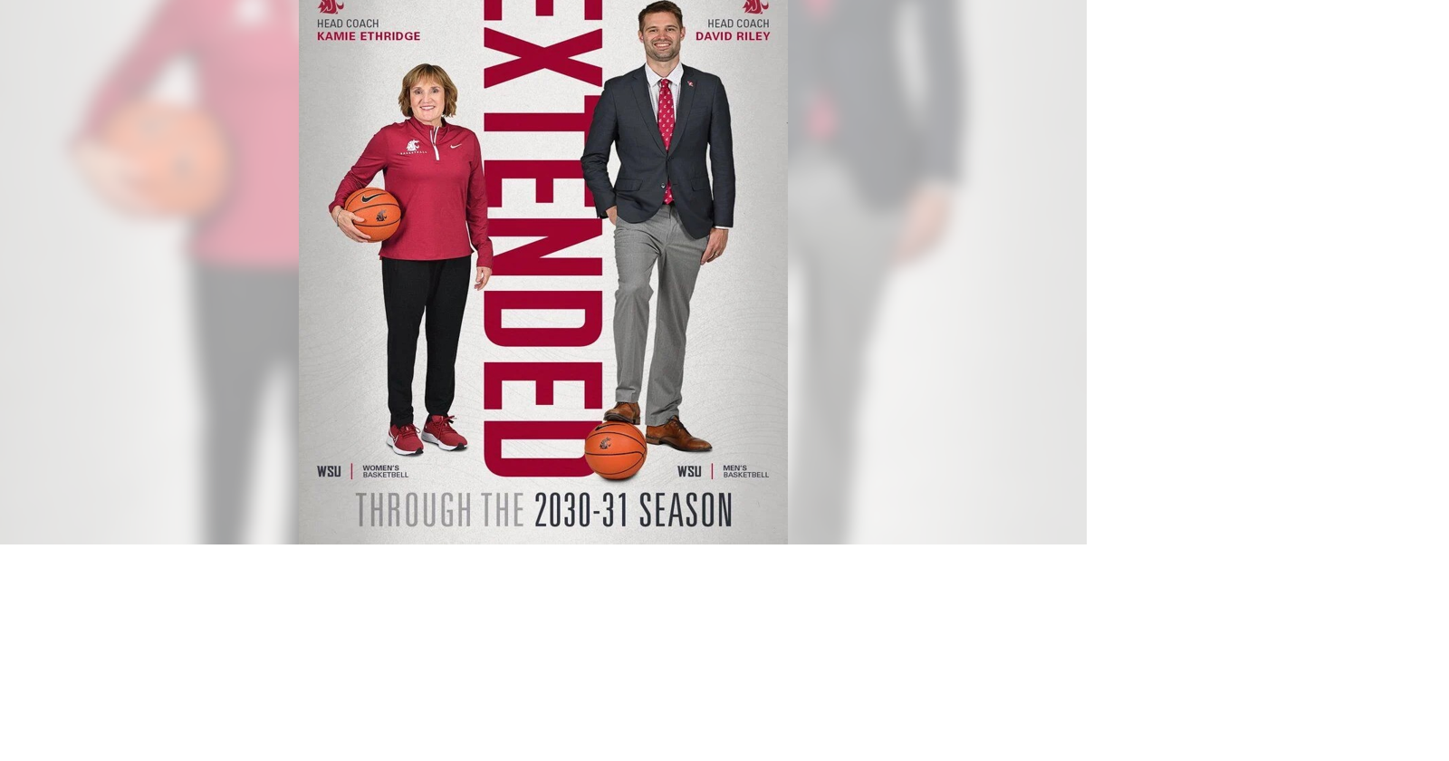 WSU extends contracts for Riley, Ethridge through 2030-31 season ...