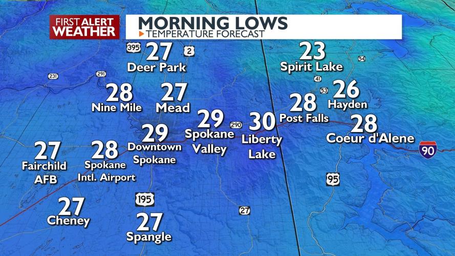 🥶Temperatures will drop into the 20s for a chilly Friday morning, but ...