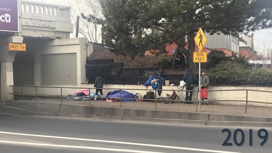 Despite bed space, homeless camp fills downtown underpass | Local News ...