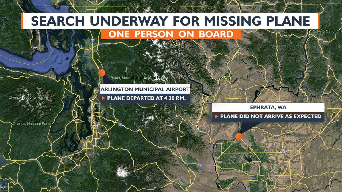 Plane goes missing near Snoqualmie Pass, search and rescue operation ...