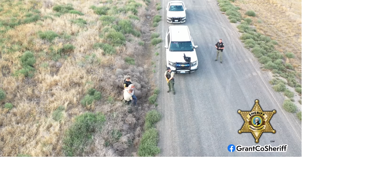 Drone footage shows arrest of suspected hit-and-run driver near Moses ...