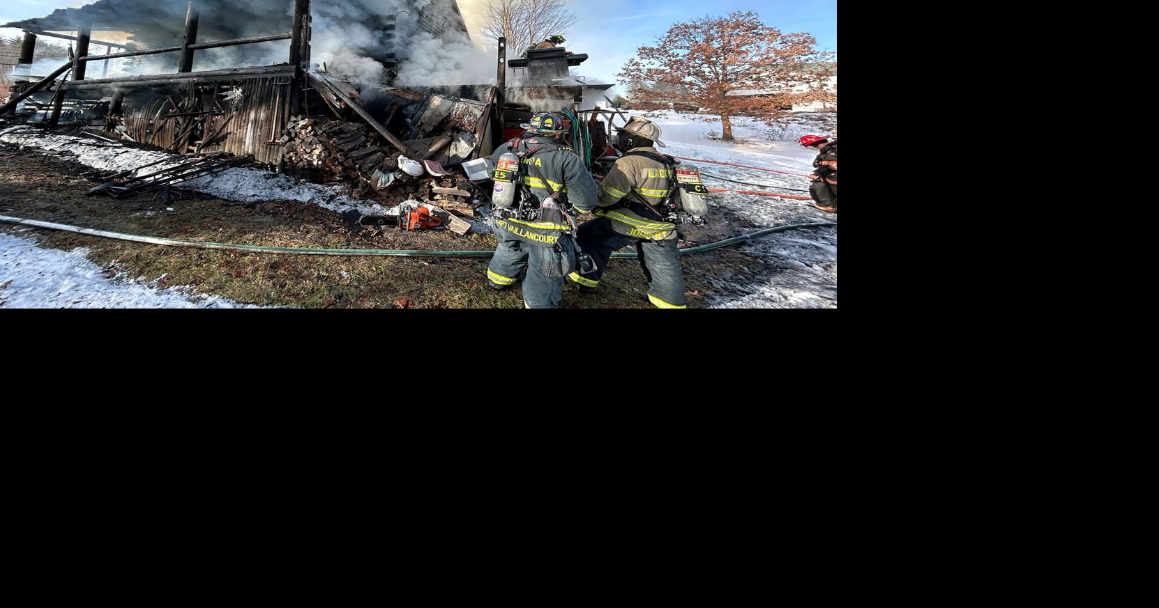 Log cabin destroyed by fire in Center Harbor, no injuries | Local News ...