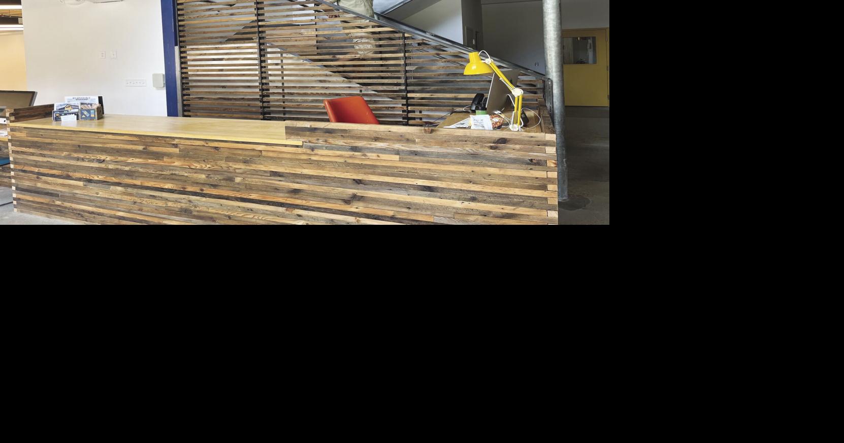 Front greeter’s desk reflects mission of Makers Mill | Local ...