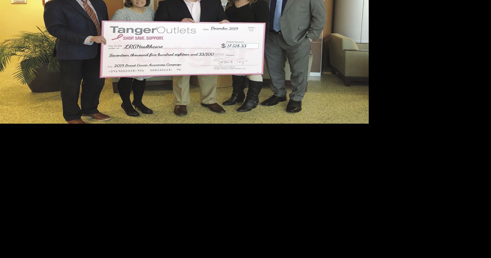 Tanger Outlets donates to LRGH breast health initiatives | Local ...