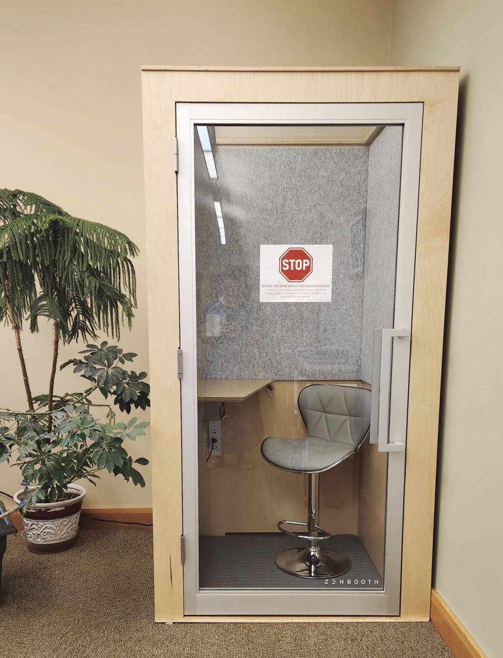 New office pods available at the Gilford Public Library | Local ...