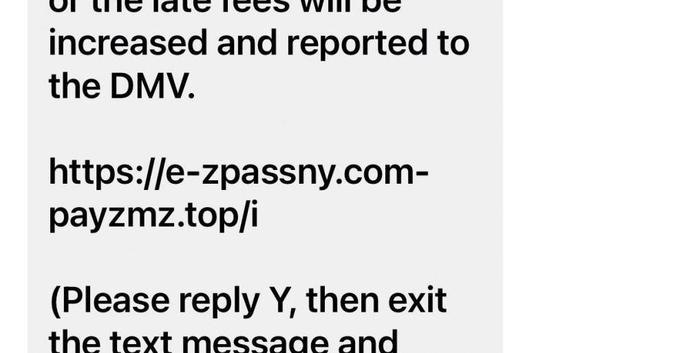AG's office warns of E-ZPass text message scam | Courts & Cops ...