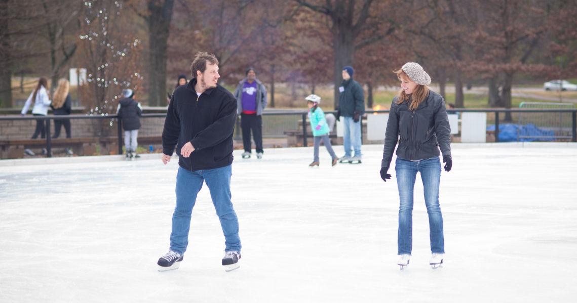 Skating in a Winter Wonderland: Steinberg Skating Rink