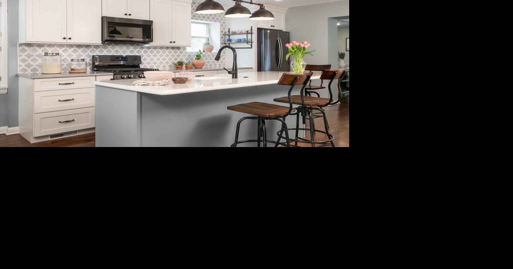 This farmhouse kitchen design by Joyce Mathis is not only flawless but ...