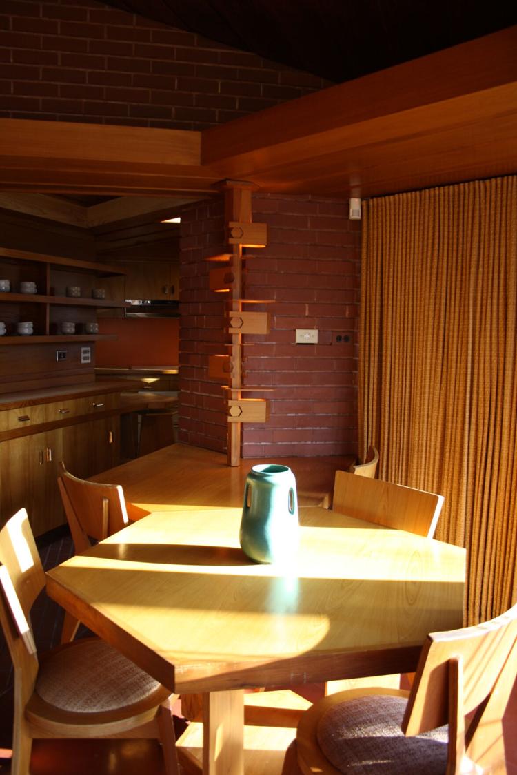 Inside the Frank Lloyd Wright House in Kirkwood, Mo.