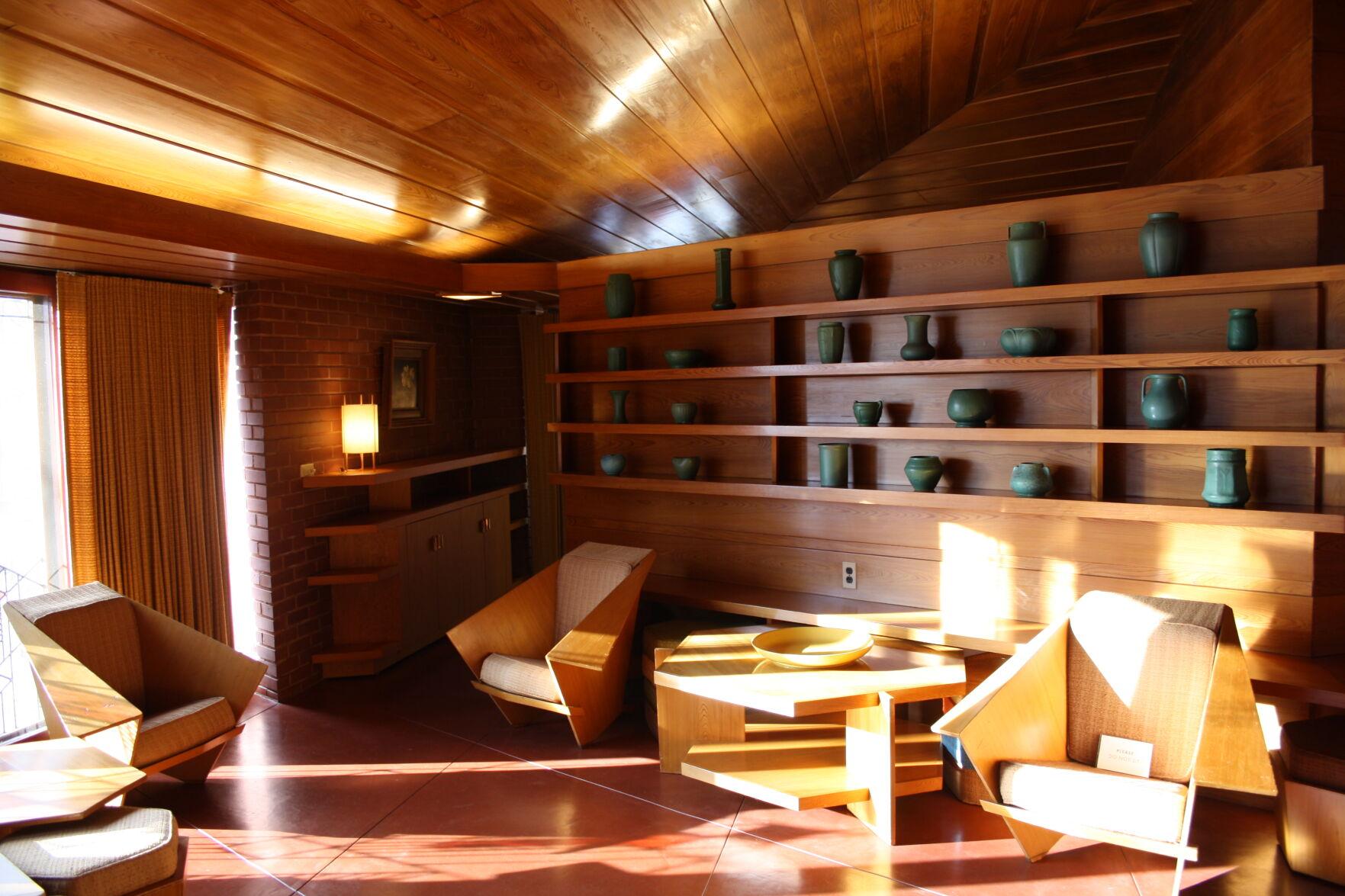 Inside the Frank Lloyd Wright House in Kirkwood, Mo.
