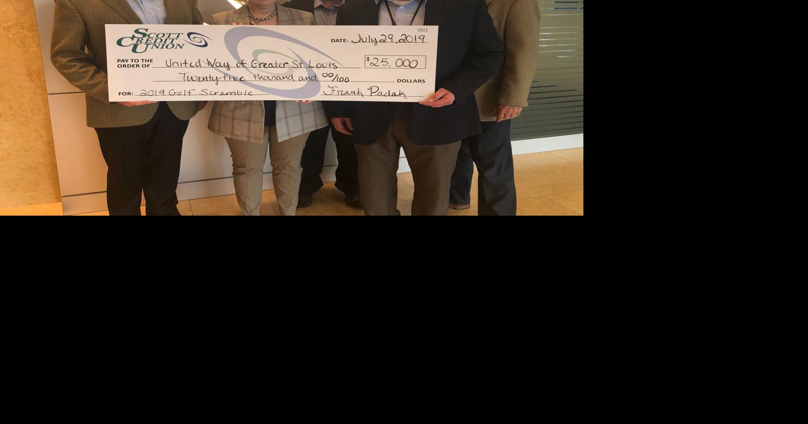 Scott Credit Union Donates to United Way of Greater St. Louis