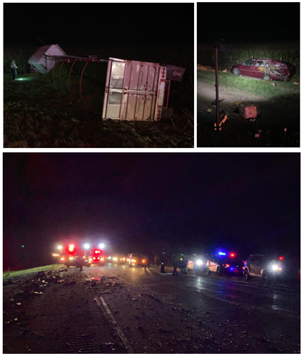 Semi rolls in Barron County crash with minivan | Area News ...