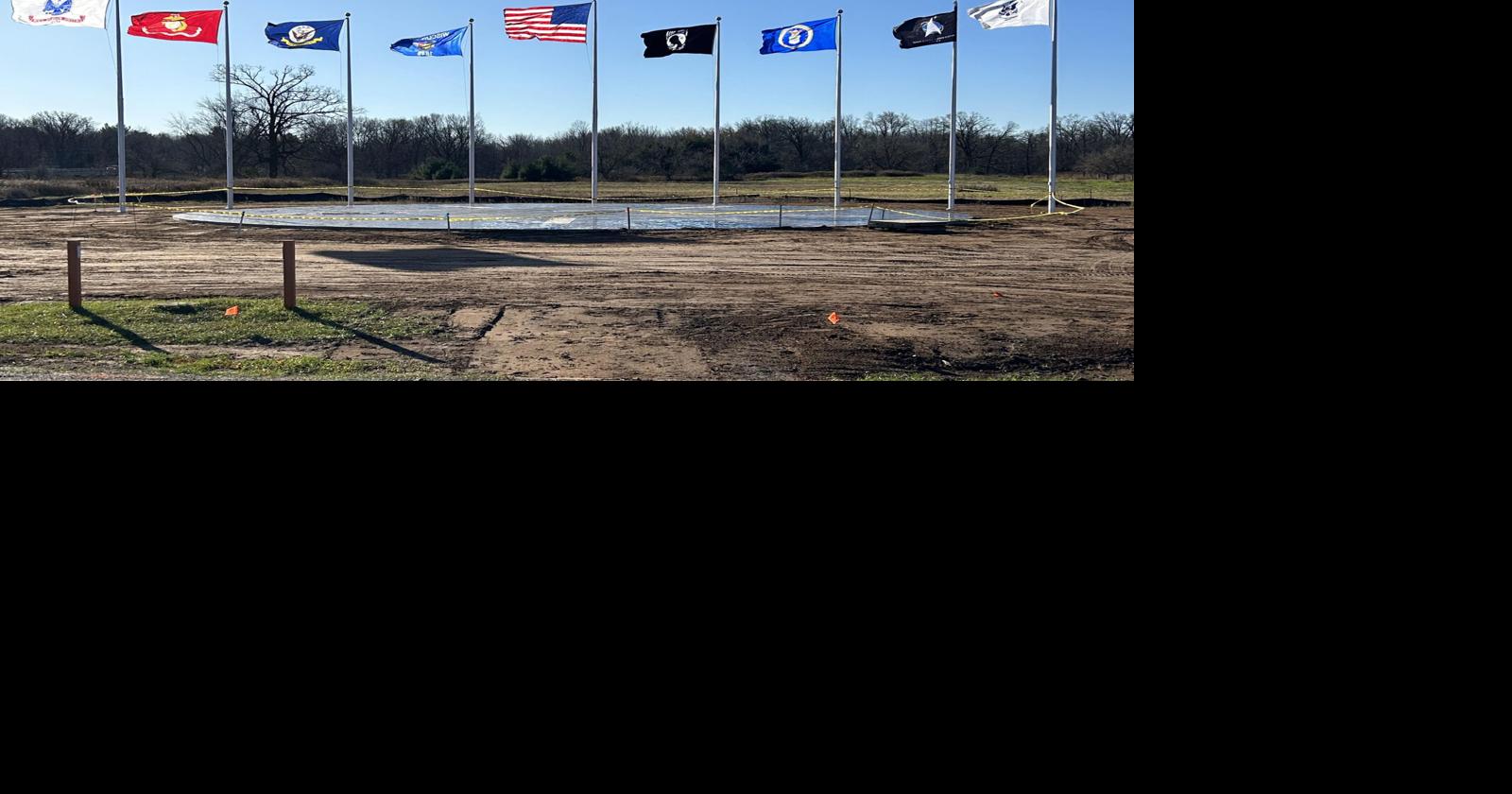 Old Glory flies high along service flags at memorial | News ...