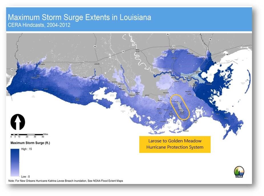 Maps show success of South Lafourche Ring Levee System | Lafourche ...