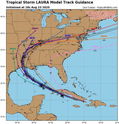 Laura track unchanged, but forecasters say her future home very ...