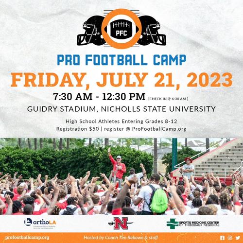 The 15th Annual Pro Football Camp to be held on July 21 | Announcements ...