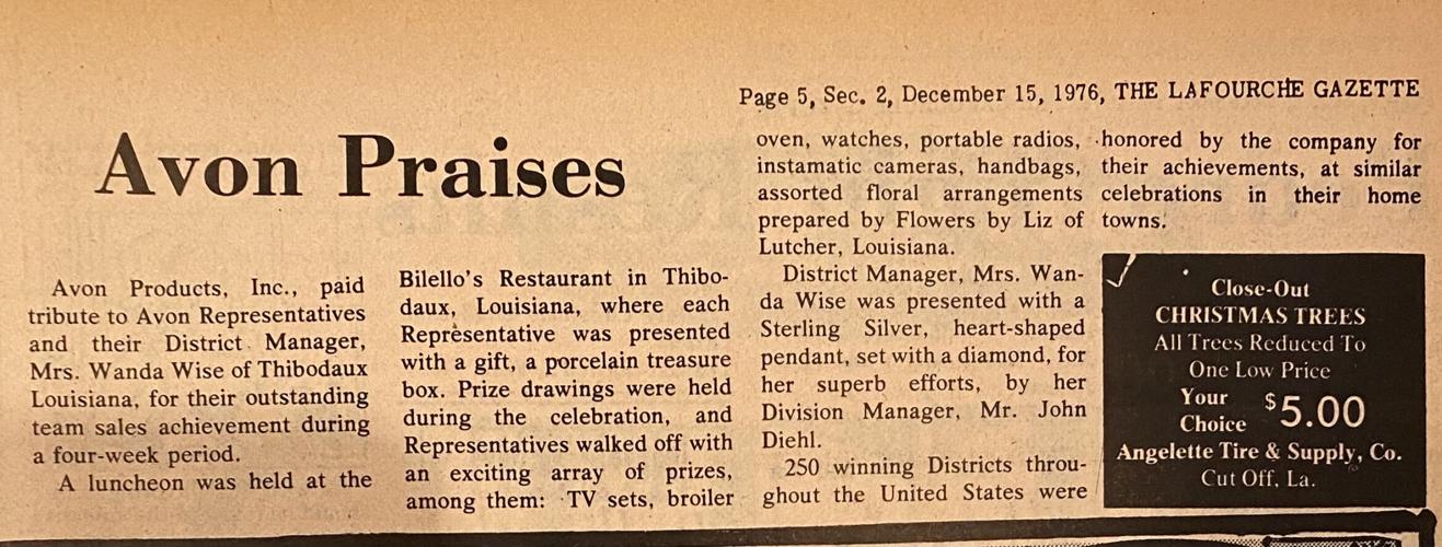 Back in the Day - December 15, 1976 | Lafourche Strong ...