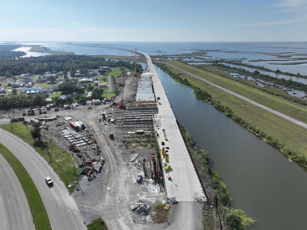 Progress Continues on New Elevated Highway Connecting Golden Meadow to ...