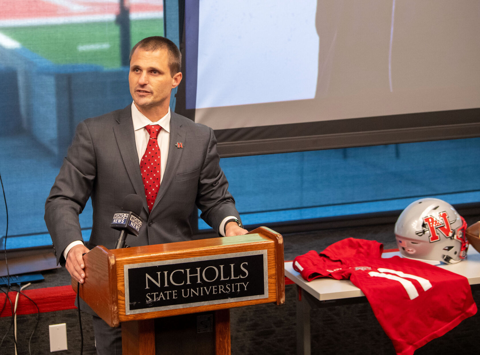 GALLERY: Nicholls New Football Coach Press Conference | Local News ...