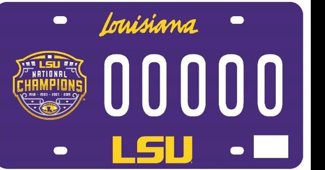 LSU National Championship license plate now available | Sports ...
