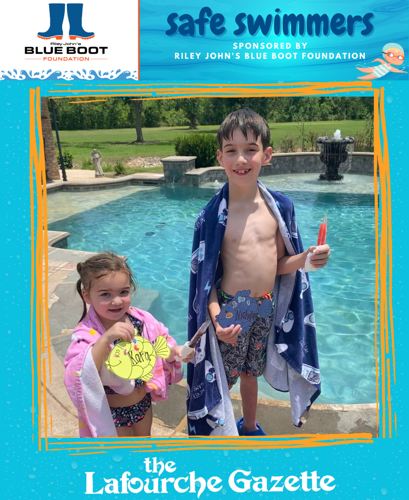 Blue Boot Foundation presents Safe Swimmers Nicholas and Kara Meek ...